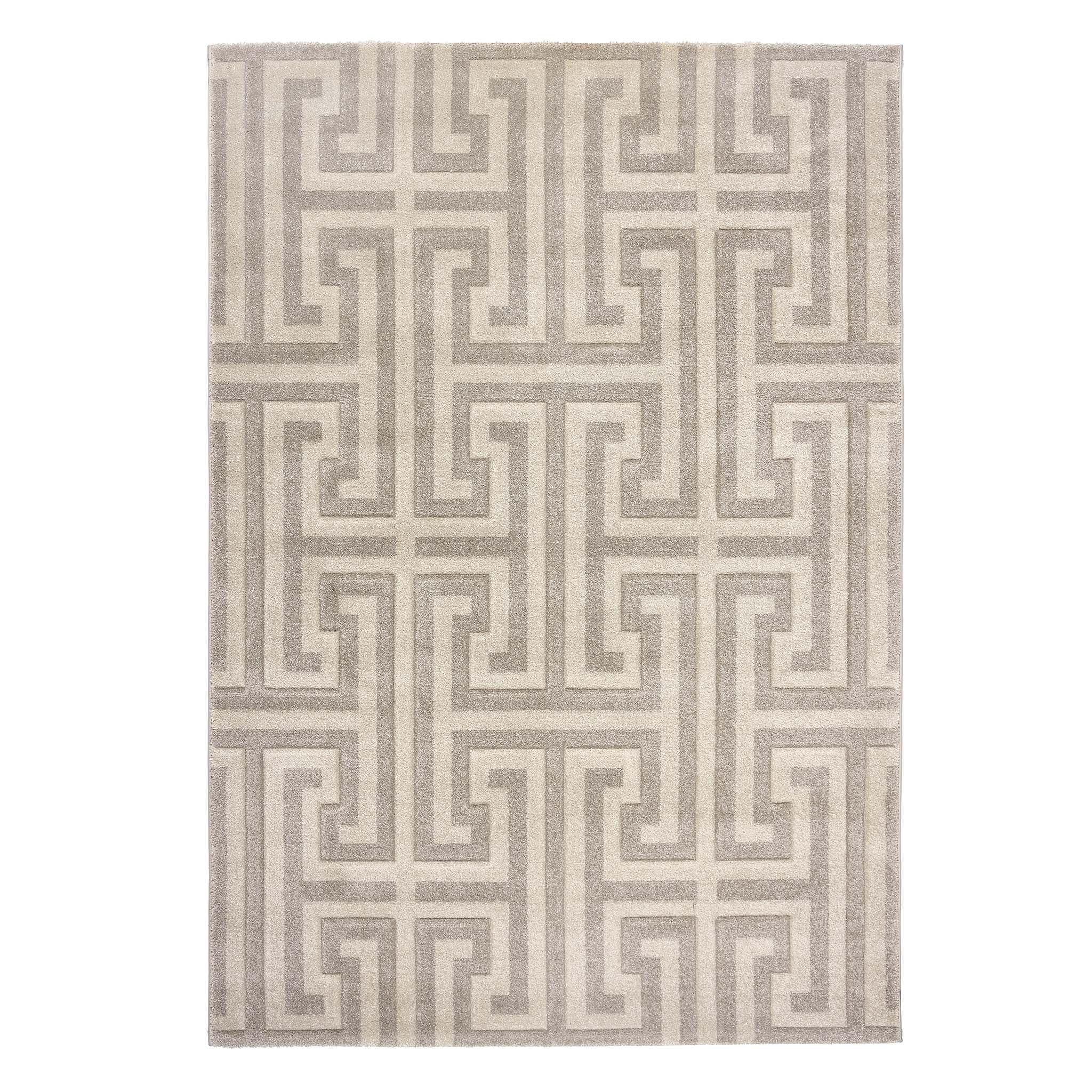 Origins Greek Key Taupe/Beige - Phoenox Textiles