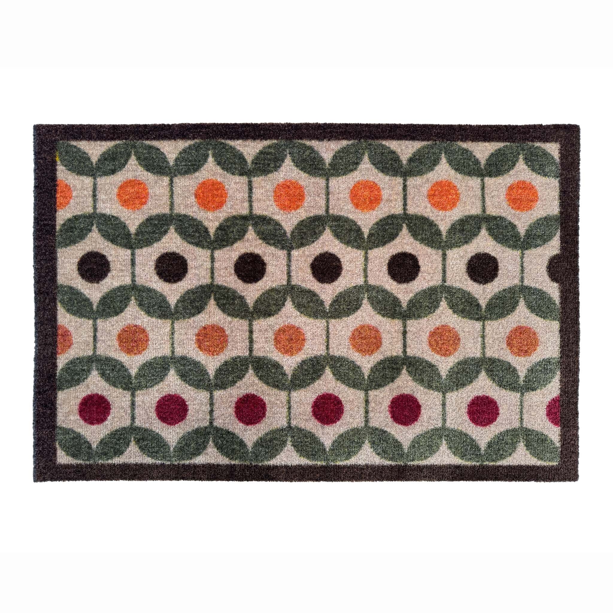 My Mat Nylon Indoor Pattern Retro Geo Earth - Phoenox Textiles